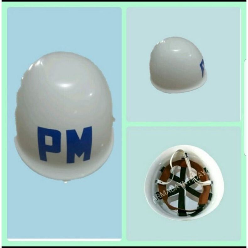 Helm PM Putih l Helm PM Helm PM | Helm Polisi Militer Pth | Lazada ...