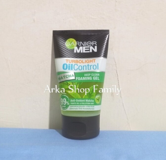 GARNIER Men Turbolight Oil Control Matcha Deep Clean Foaming Gel 100ml | Lazada Indonesia