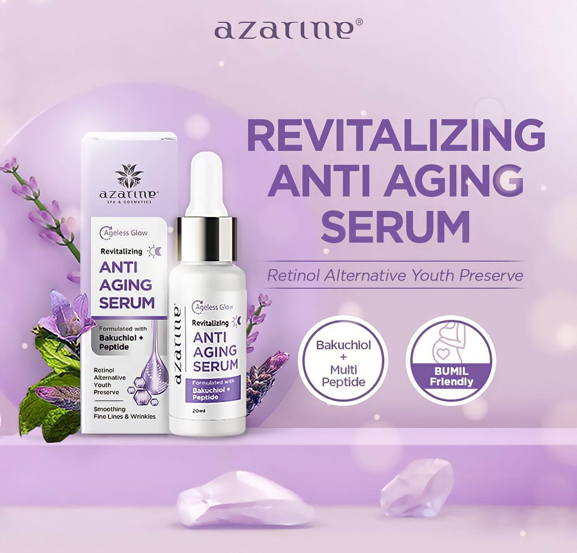 Azarine Revitalizing Anti Aging Serum 20ml | Lazada Indonesia