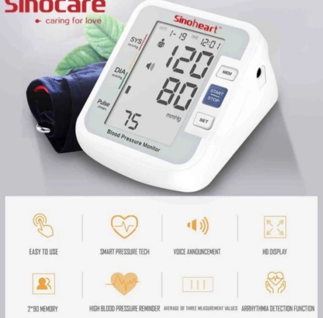 Tensimeter sinocare BA-801 Alat cek tekenan Darah otomatis | Lazada ...