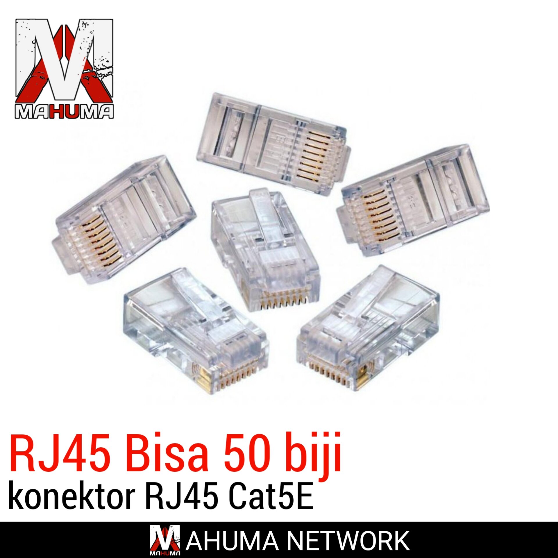KONEKTOR CONNECTOR RJ45 CAT5E UNTUK JARINGAN LAN CAT 5 | Lazada Indonesia