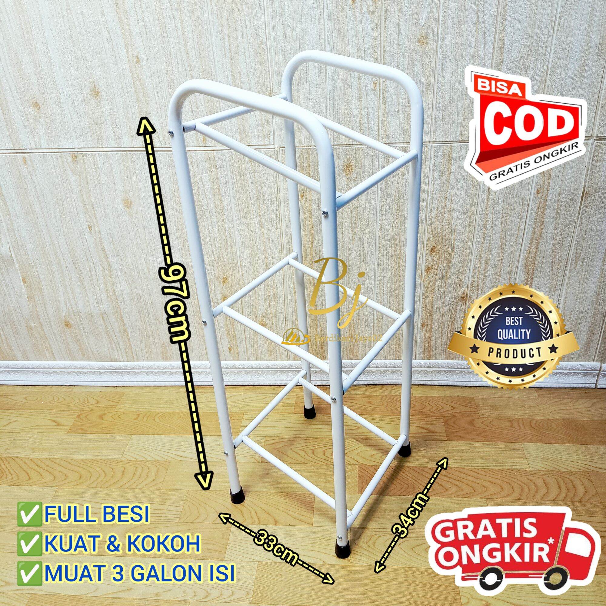 Rak Galon Air 3 Susun | Full Besi Kuat Dan Kokoh | Lazada Indonesia