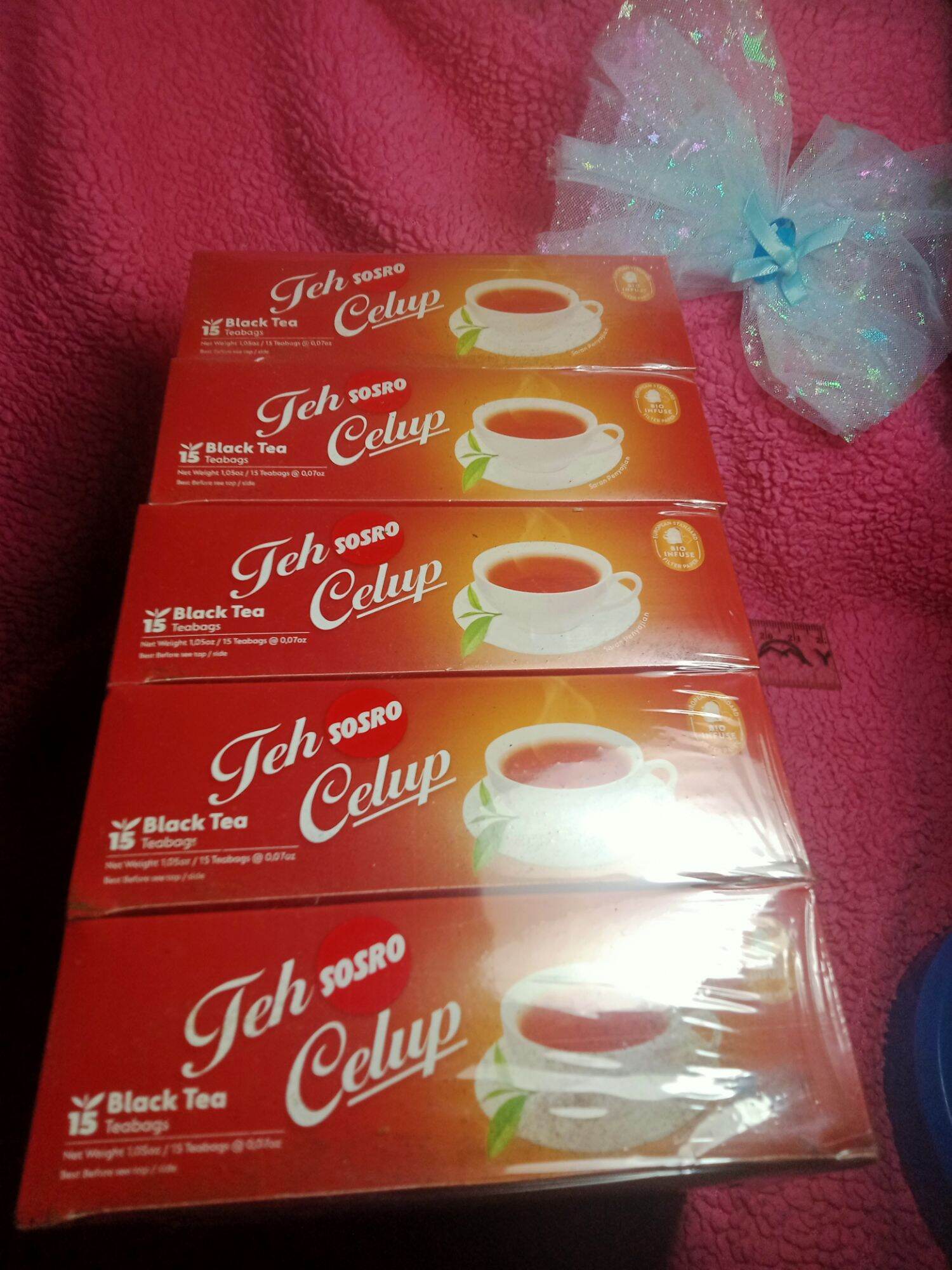 Tea celup Sosro Black Tea kemasan isi 15 bags dalam 1 kotak teh, teh ...