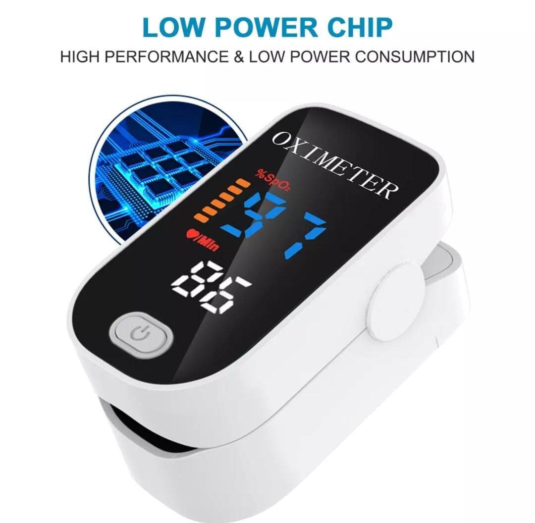 Alat cek oksigen tubuh jari finger pulse Oximeter | Lazada Indonesia