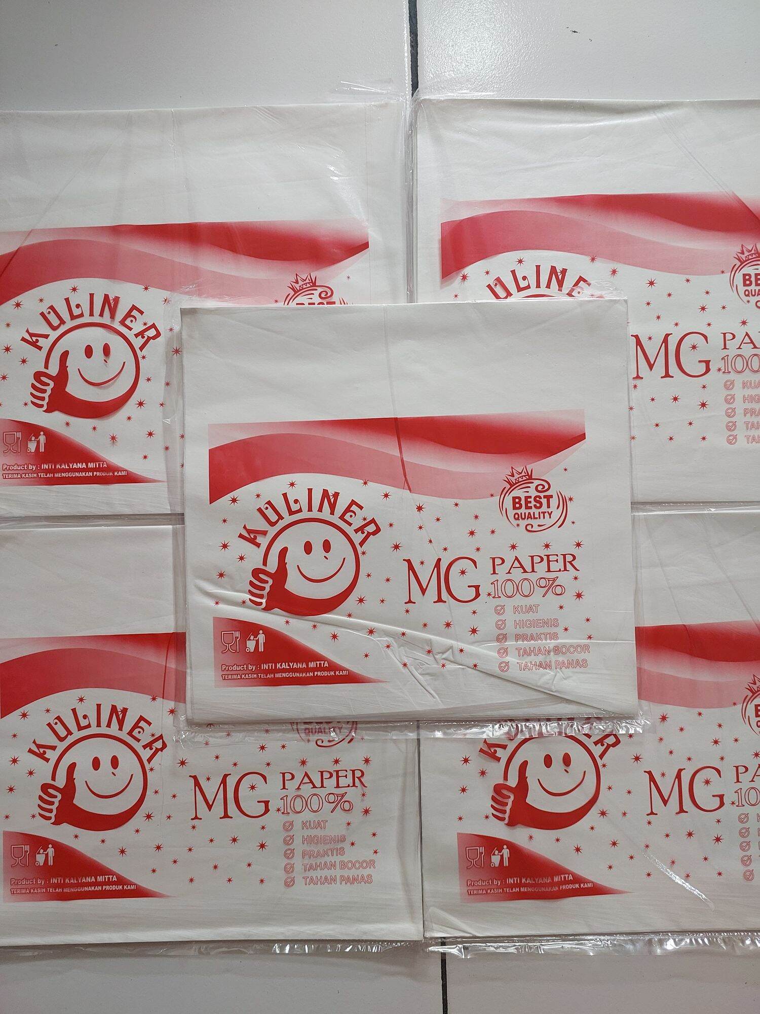 Kertas Nasi Bungkus Putih Kertas Kfc Kertas Mg Paper Isi 100 pcs ...