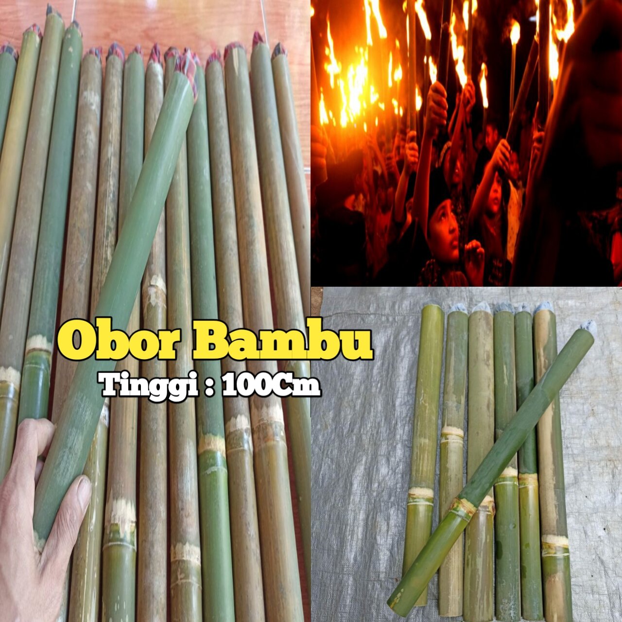 Obor Bambu/Coleng Bambu/Bambu Obor/Penerangan Tradisional | Lazada ...