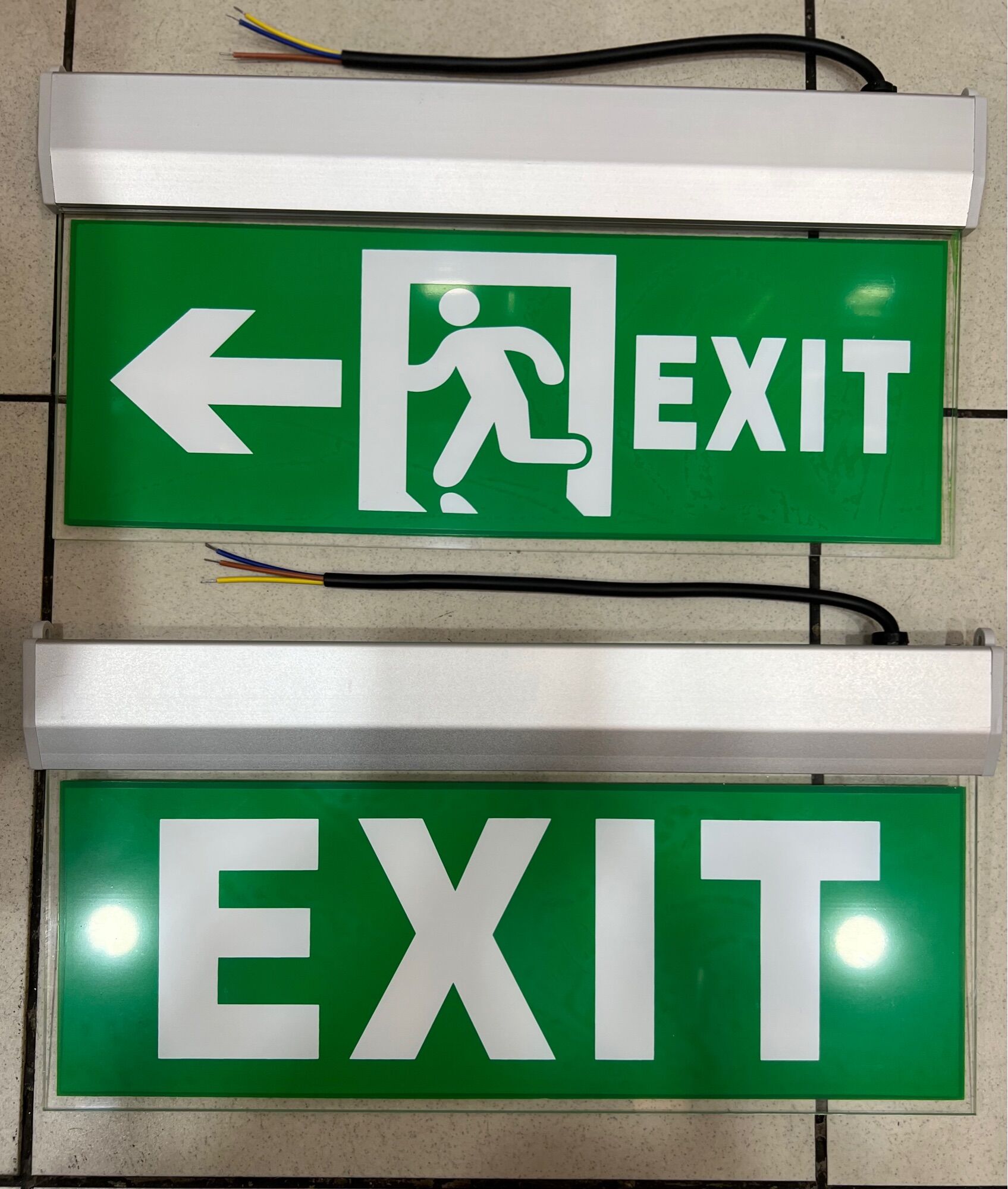 lampu exit led acrylic / lampu darurat / emergency exit/ lamp sign ...