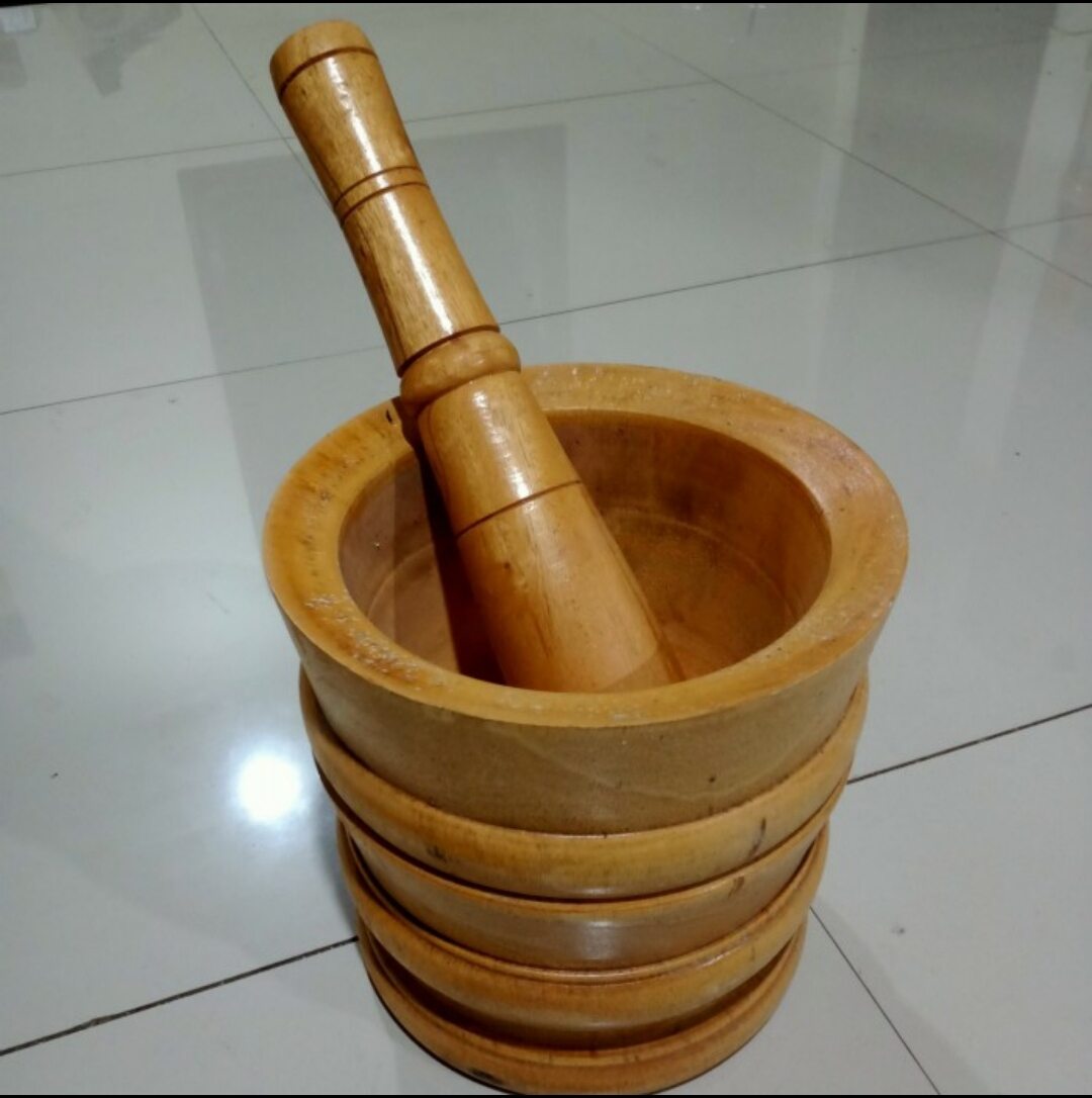 lumpang kayu jumbo diameter 22cm | Lazada Indonesia
