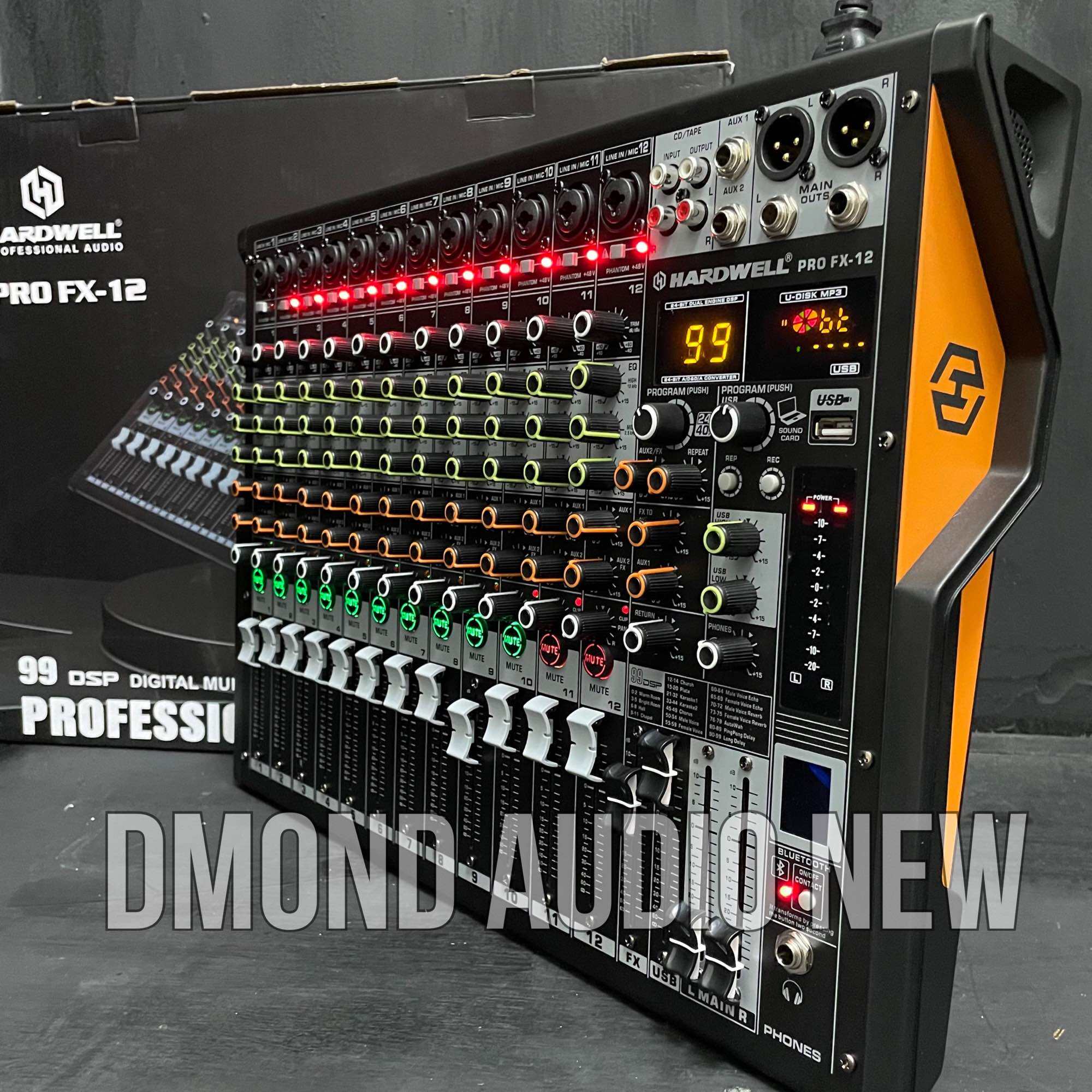 mixer audio 12 channel hardwell pro fx12 original mixer hardwell pro fx ...