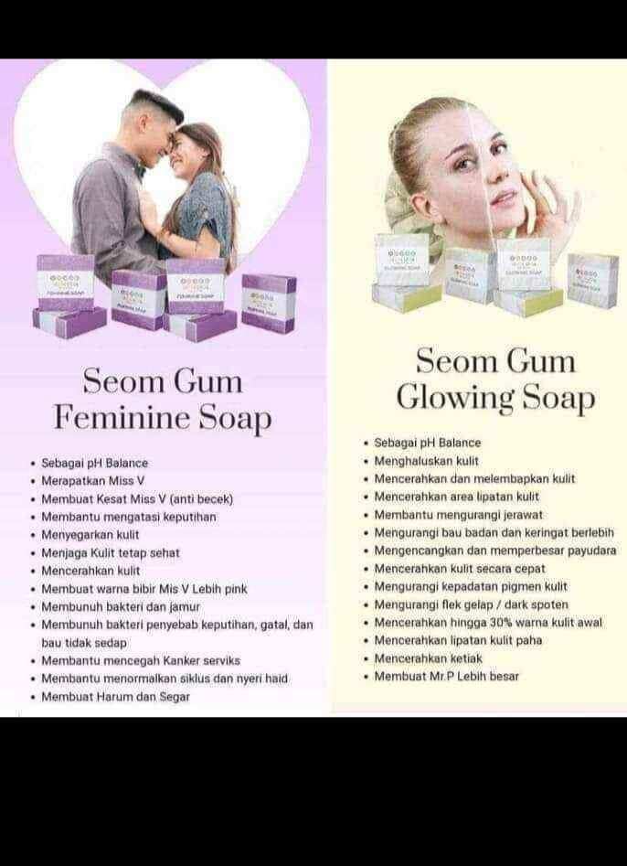 sabun seom gum golowing soap, feminine soap viral | Lazada Indonesia