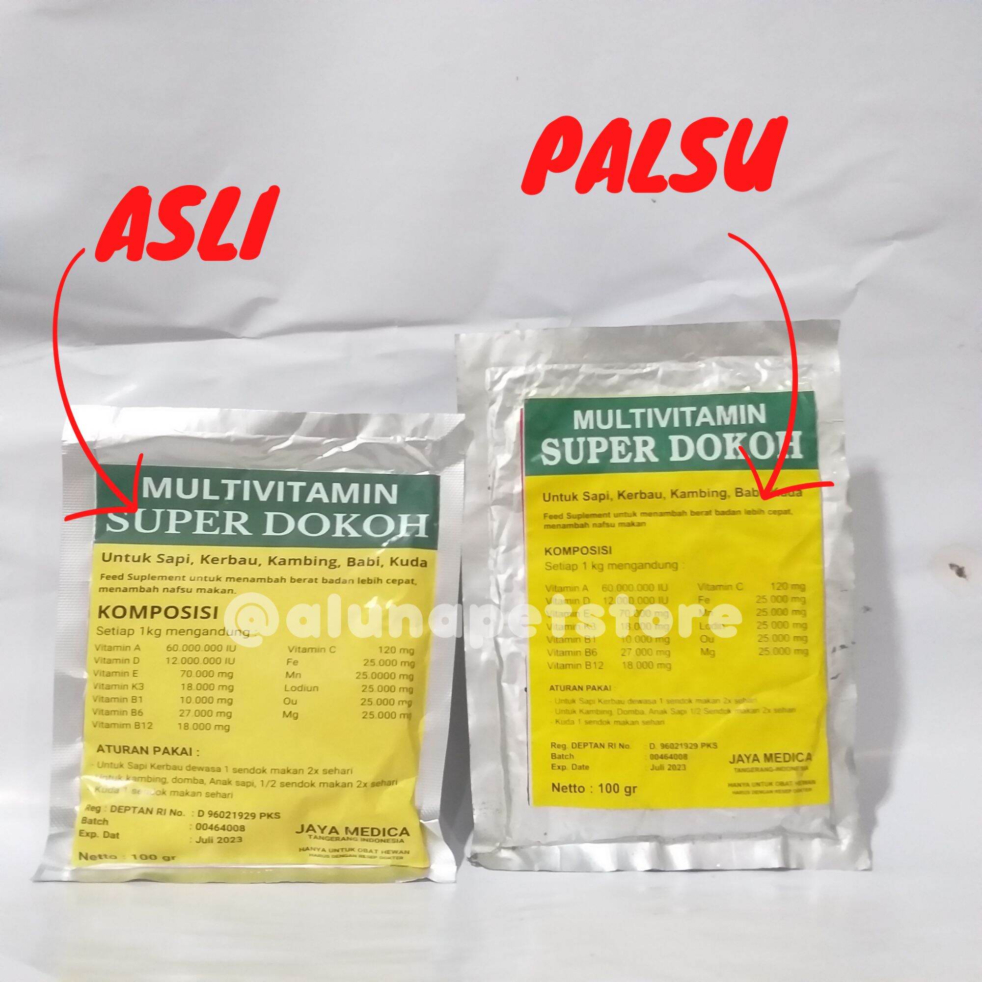 vitamin nafsu makan sapi,kambing,domba/super dokoh /multivitamin sapi ...