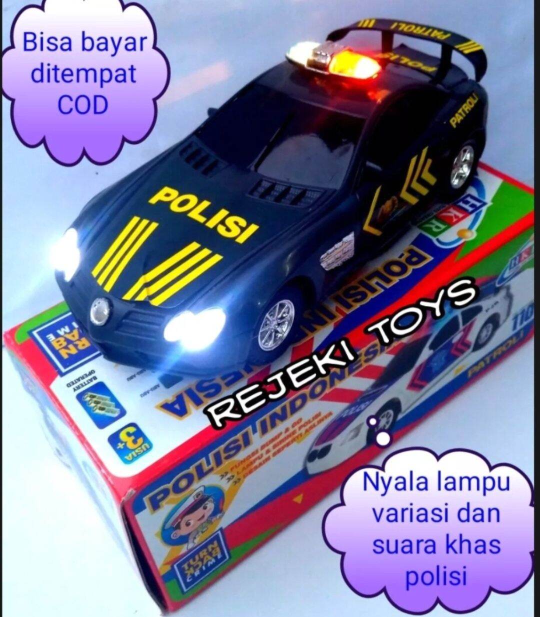 Mobil Mobilan Polisi Indonesia lampu dan bunyi sirine - Mainan Anak ...