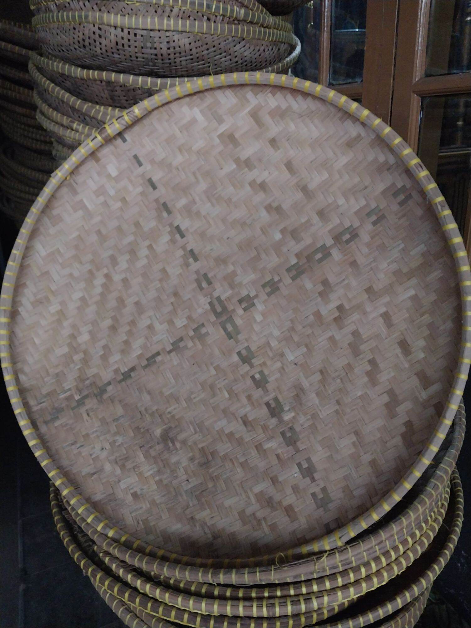 Tampah besar anyaman bambu/tampah nyiru besar diameter 60 cm | Lazada ...