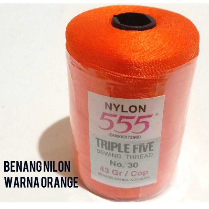 benang nilon warna orange / peralatan mesin jahit | Lazada Indonesia