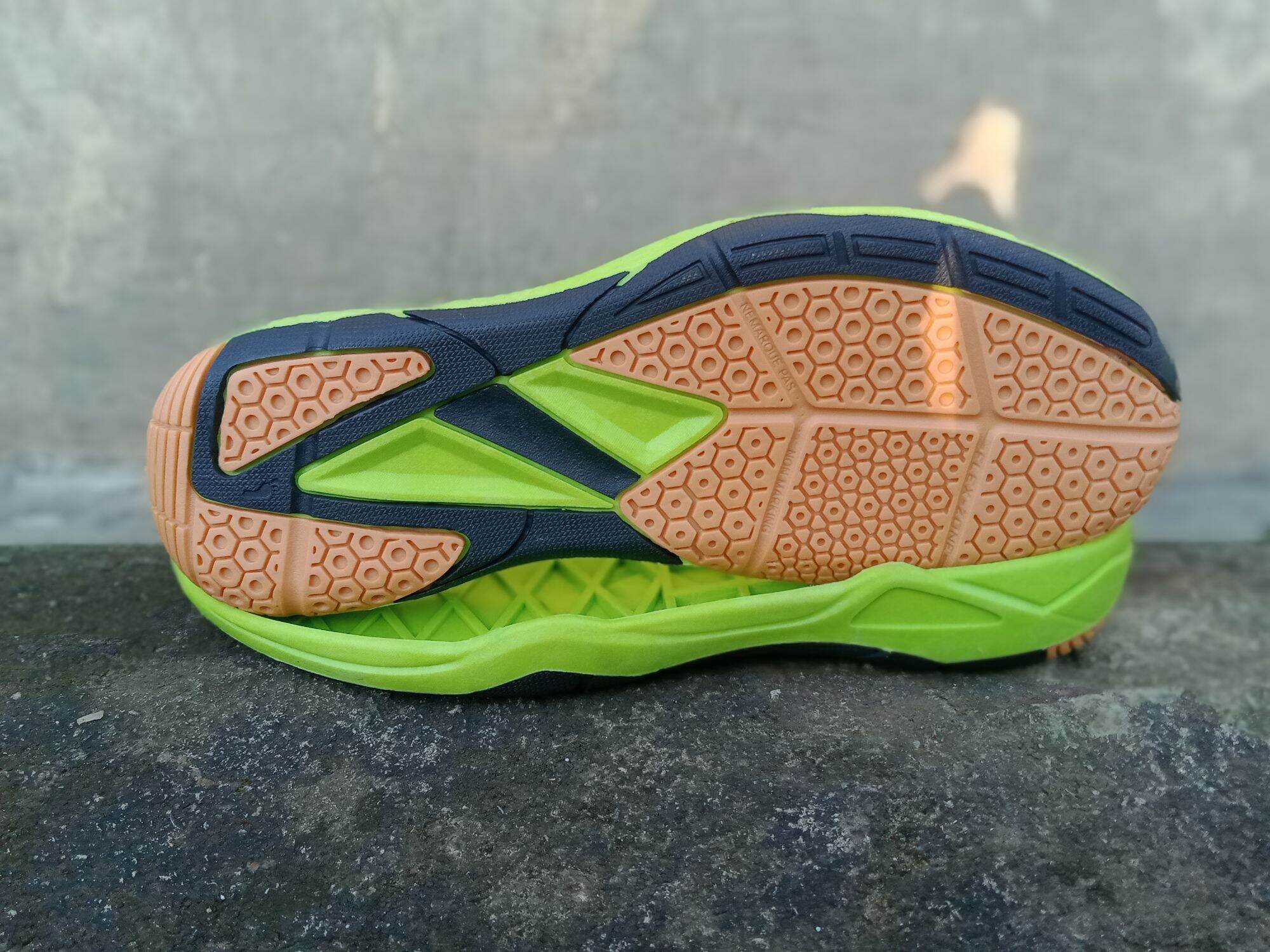 sol sepatu badminton terbaru warna hijau stabilo (hbr) | Lazada Indonesia