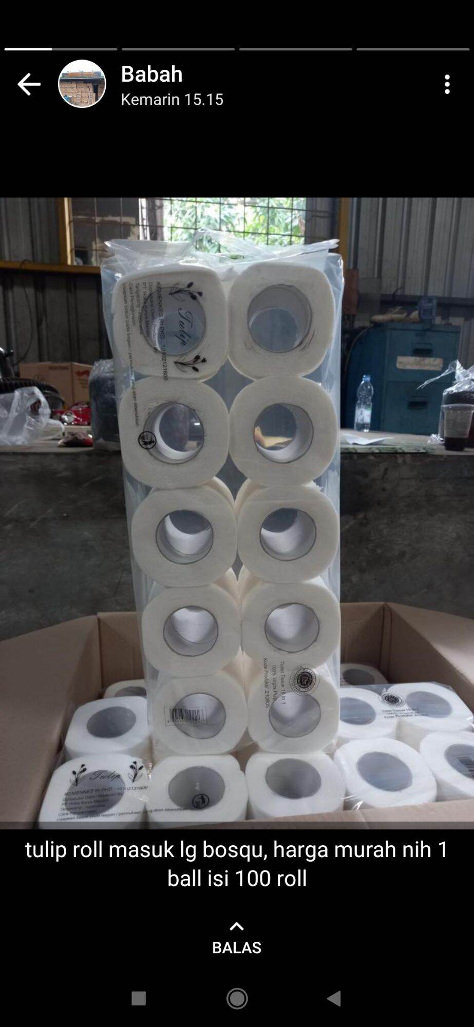 Tisu TULIP ROLL 1 pack isi 10 Roll - Tisu roll dengan tulang | Lazada ...