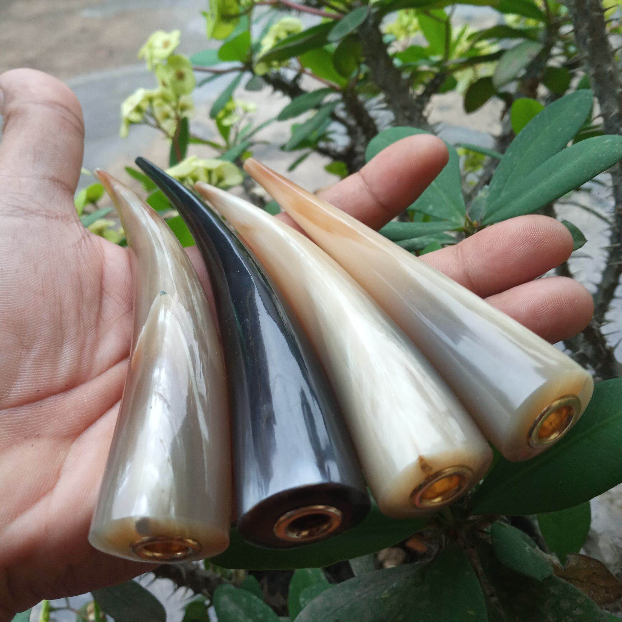 ONCE PIPA ROKOK TANDUK KERBAU BULE/hitam super 15cm | Lazada Indonesia