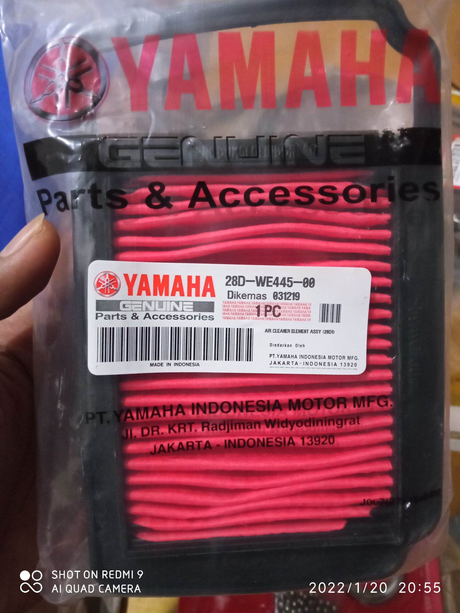 Filter udara MIO SPORTY Saringan Udara MIO SP Filter Udara 28D | Lazada ...