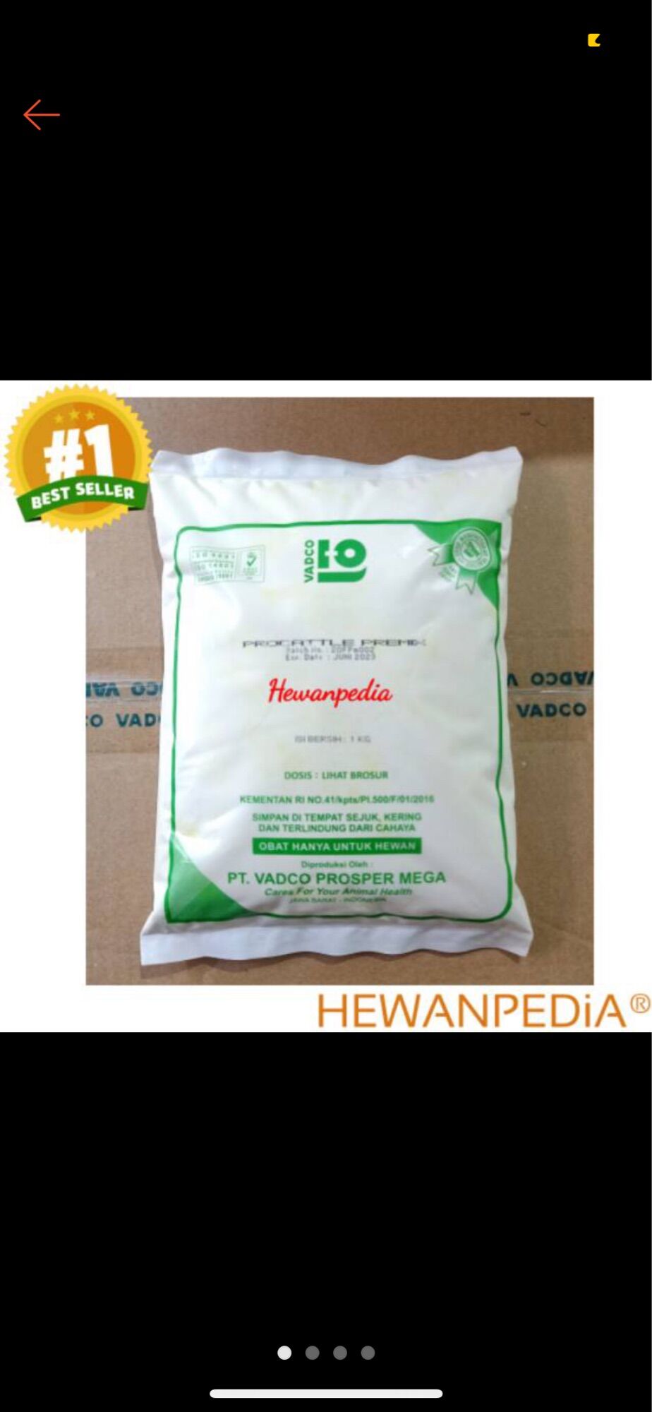 PRO CATTLE 1Kg VADCO - Premix Sapi Vitamin Mineral Sapi Potong Perah ...