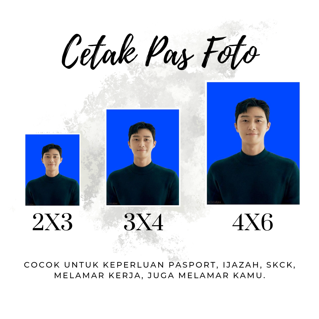 Cetak Pass Foto 2x3 | 3x4 | 4x6 Free Ganti Warna Background Glossy Photo Paper | Lazada Indonesia