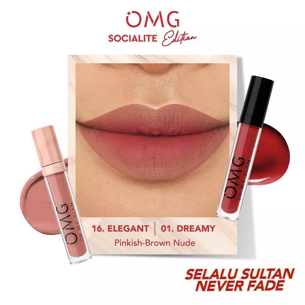 Paket Ombre OMG Oh My Glam Matte Lip Cream Ombre Lipstik Cream OMG ...