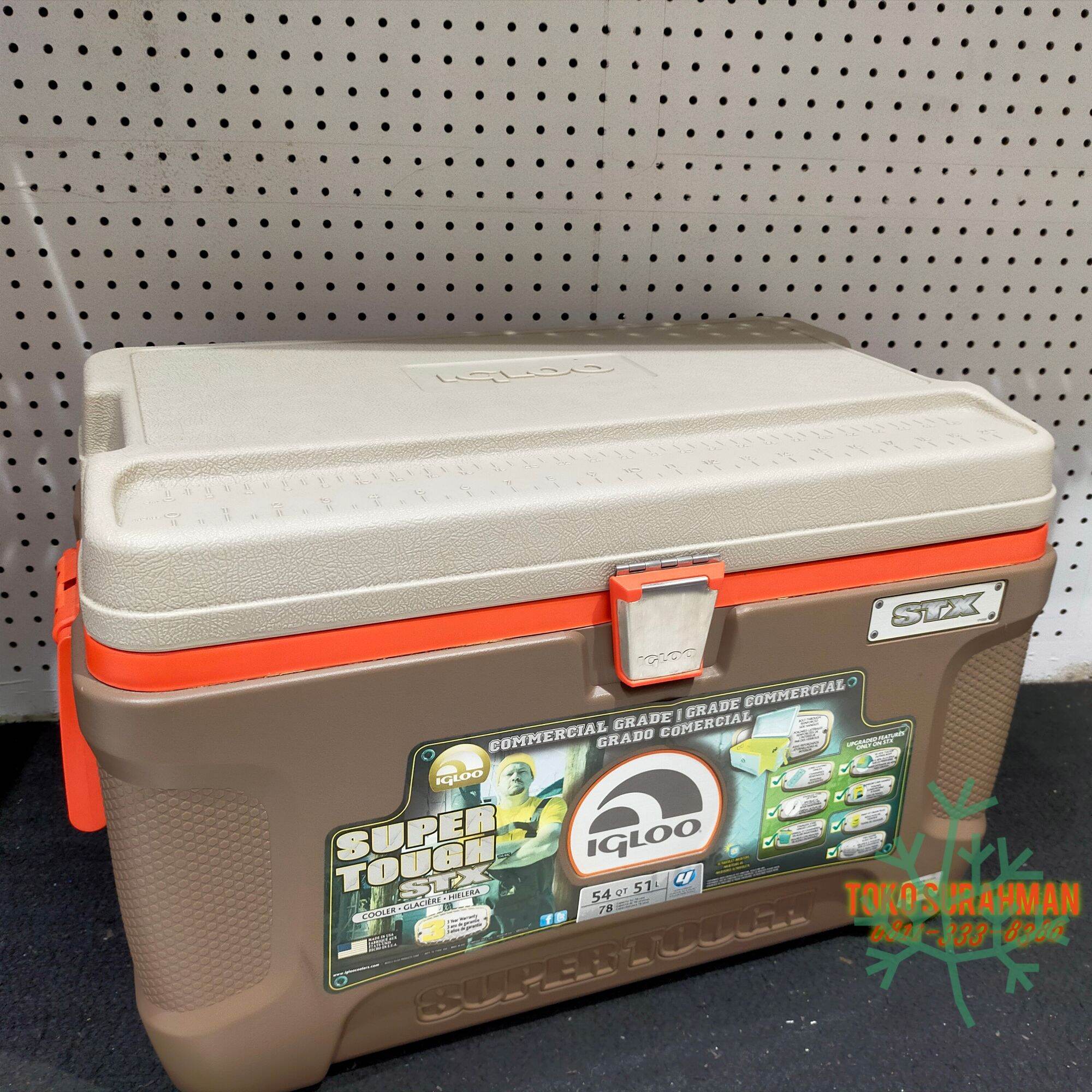 Cooler Box Igloo Super Tough STX Cokelat 51 Liter | Lazada Indonesia