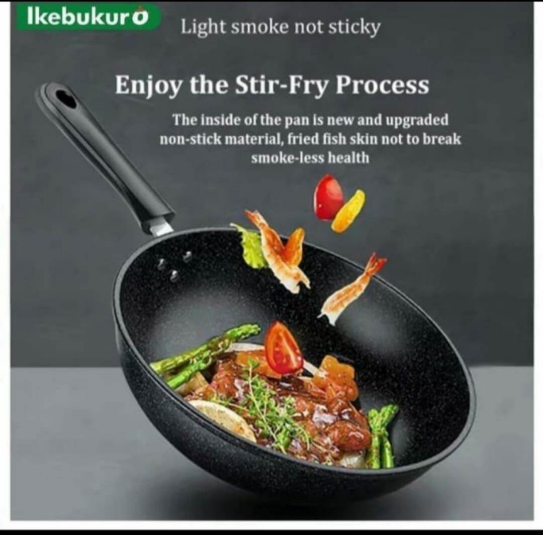 Wajan Korea Pan Batu Maifan Set Alat Dapur Masak Cookware Wok Teflon ...