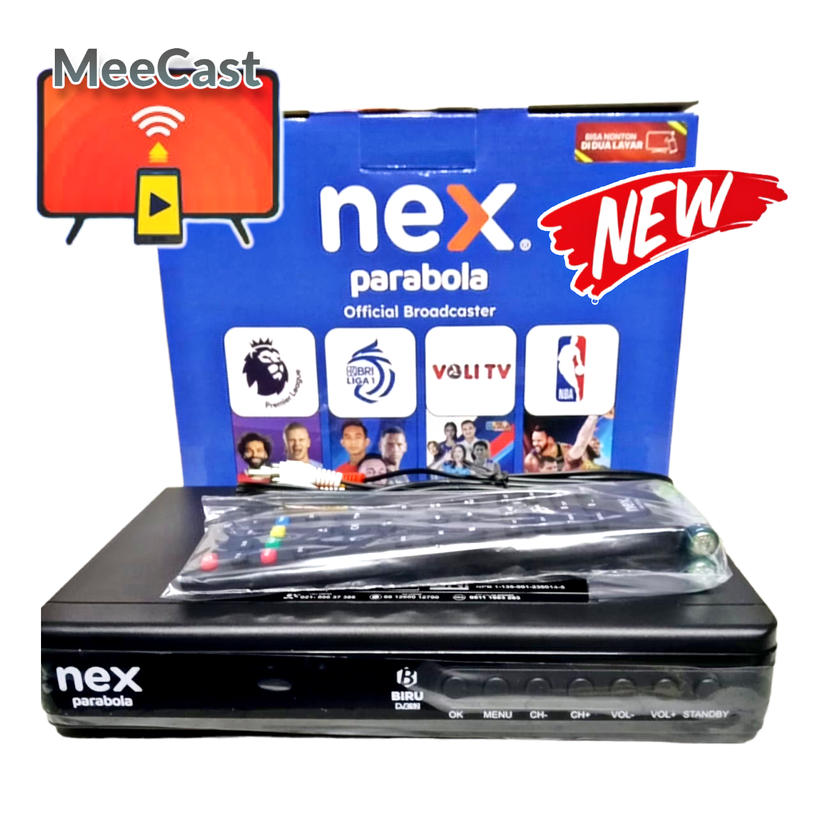 NEX PARABOLA Biru MeeCast digital satelite receiver decoder parabola ...