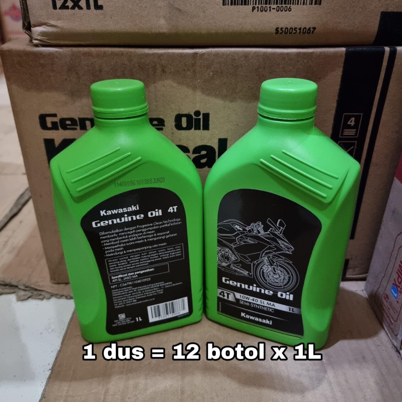 Oil Oli Kawasaki 4T 10W-40 SL MA SNI 1L 1000ML Kawasaki Genuine Oil ...