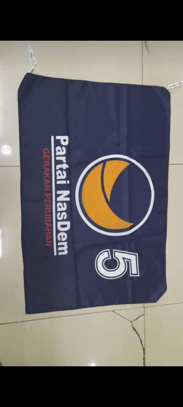 bendera partai Nasdem 60x90 cm isi 100 pcs | Lazada Indonesia