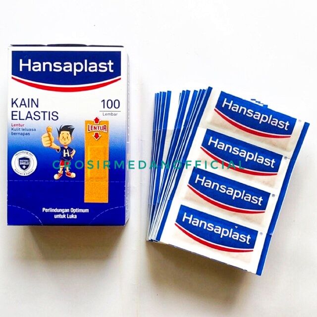 HANSAPLAST KAIN ELASTIS STANDAR ISI 100S - PLESTER LUKA SERBA GUNA ...