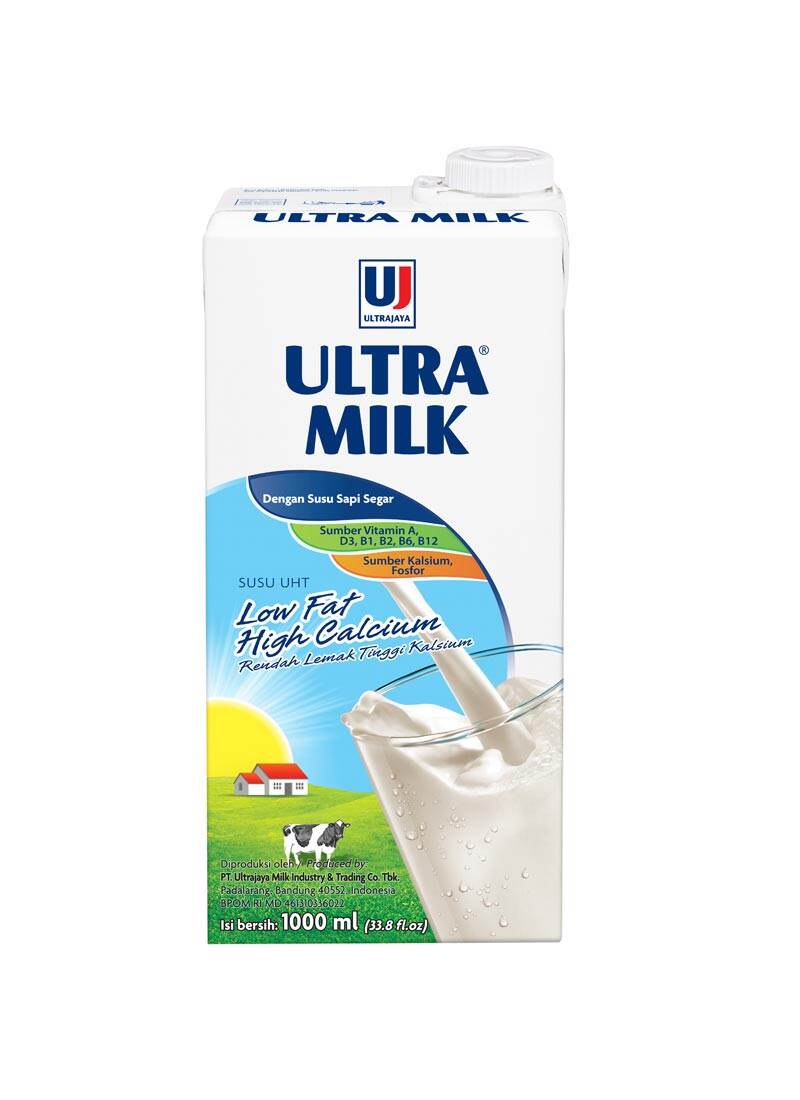 susu ultra uht low fat 1000ml | Lazada Indonesia