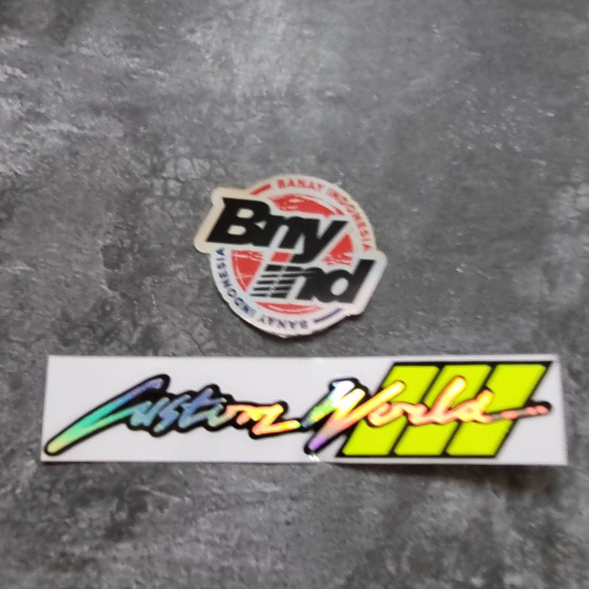 STICKER STIKER CUSTOM WORLD KAWAHARA SETAN JALANAN RAJA JALANAN CUTTING ...