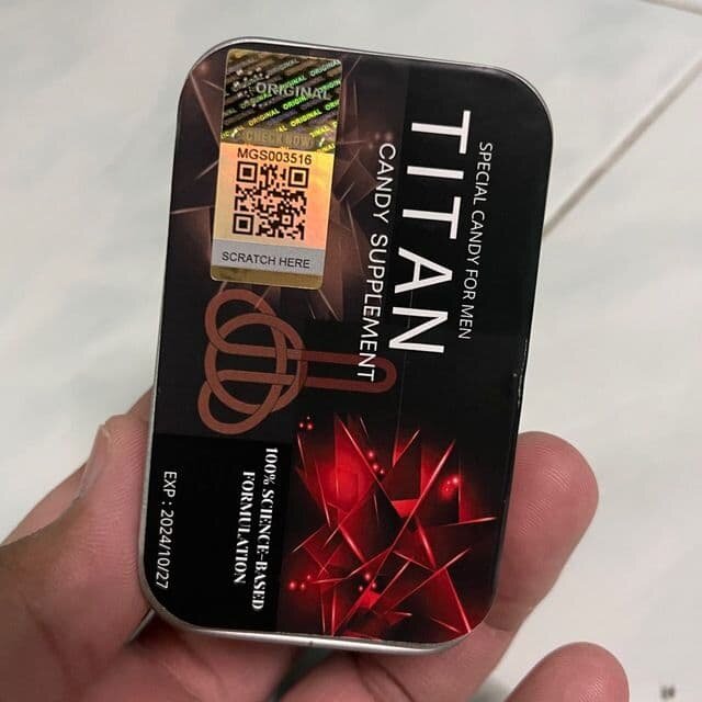 TITAN CANDY SUPPLEMENT Manjur Permen Tahan Lama Pria Asli | Lazada ...