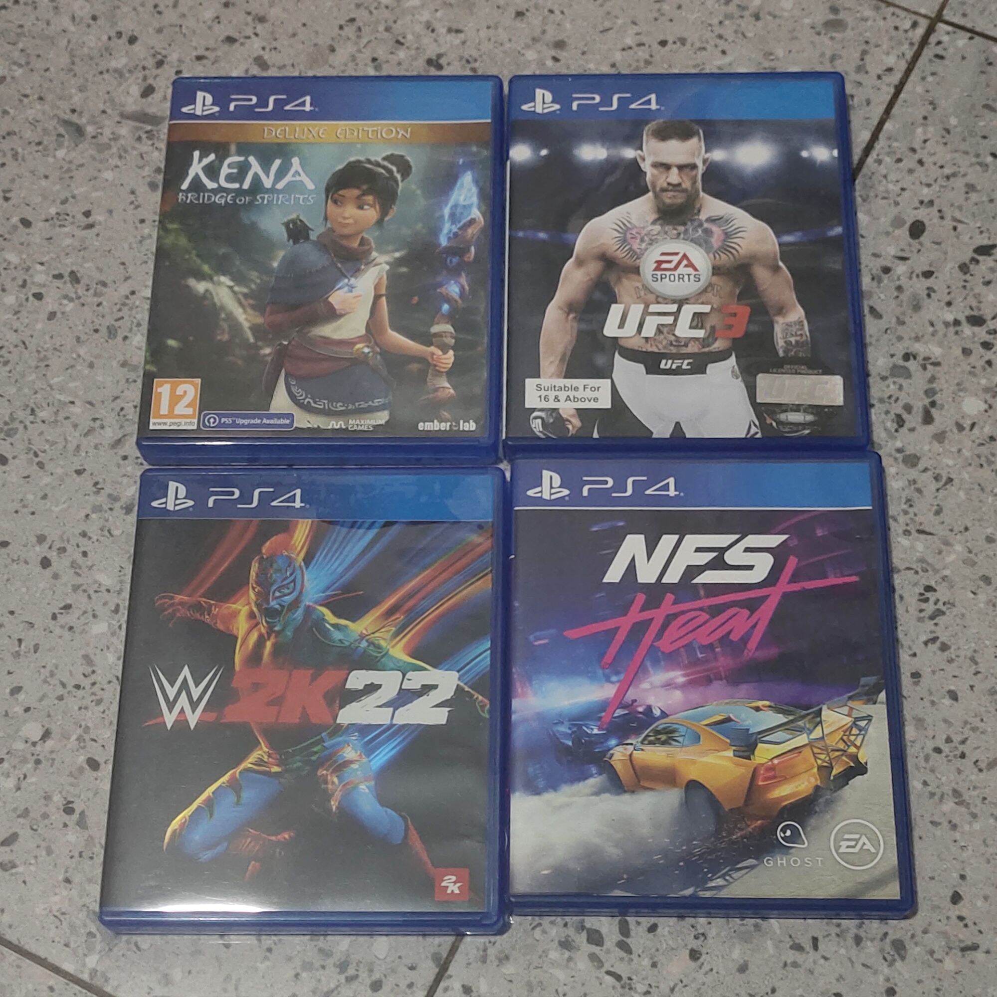 BD Kaset PS4 Pesanan W2K22 UFC3 NFS Heat Kena Bridge of Spirit PS4 PS5 ...