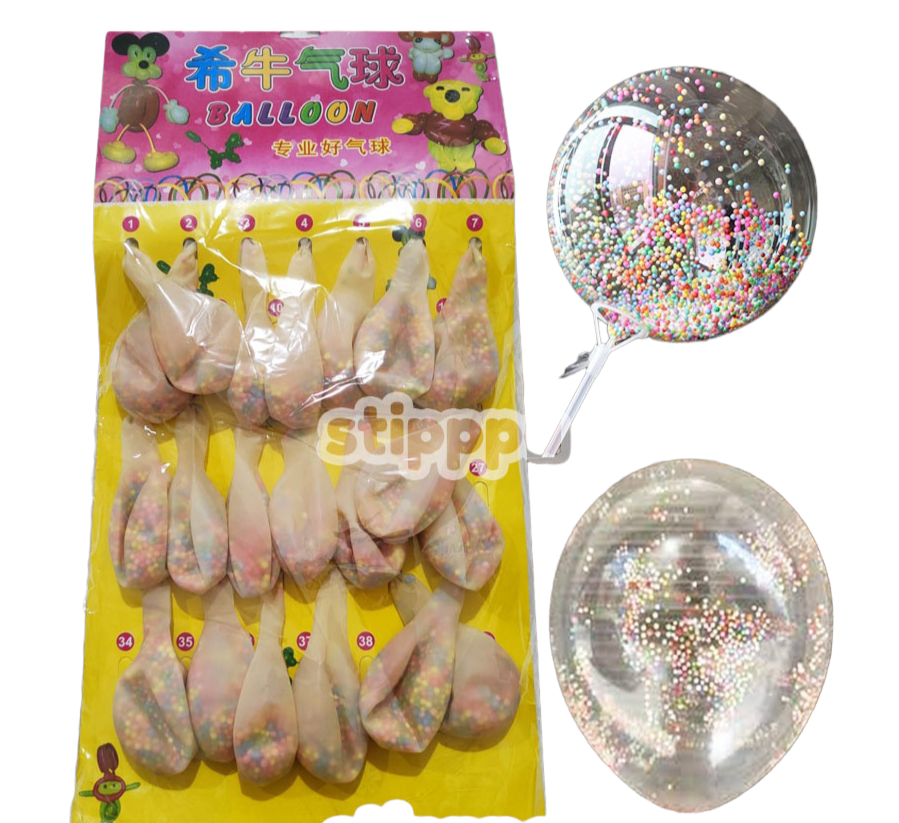 20PCS BALON BUSA TRANSPARAN | Lazada Indonesia