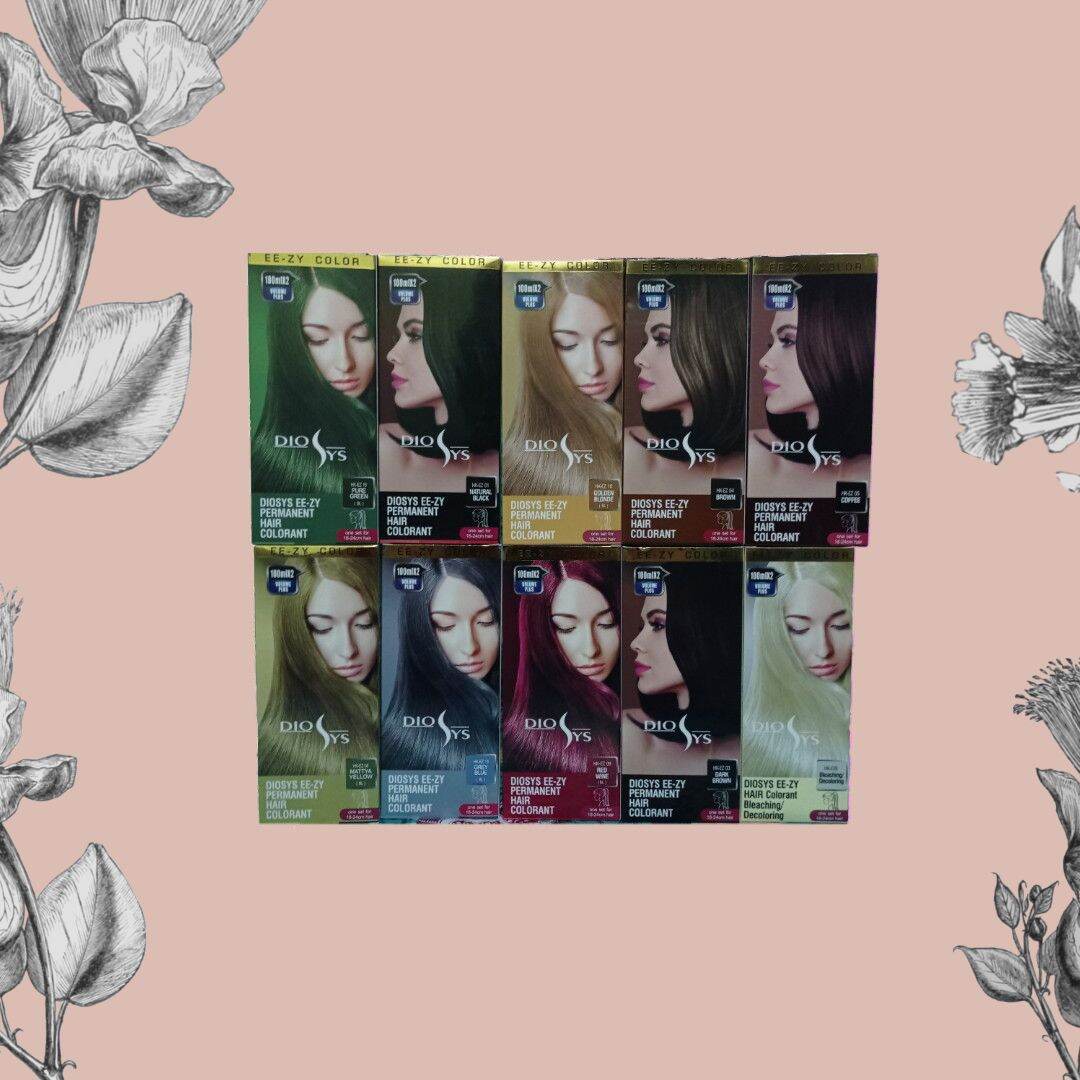 Diosys Hair Color 100ML DAN 45ML / Cat Rambut / Pewarna Rambut Permanen ...