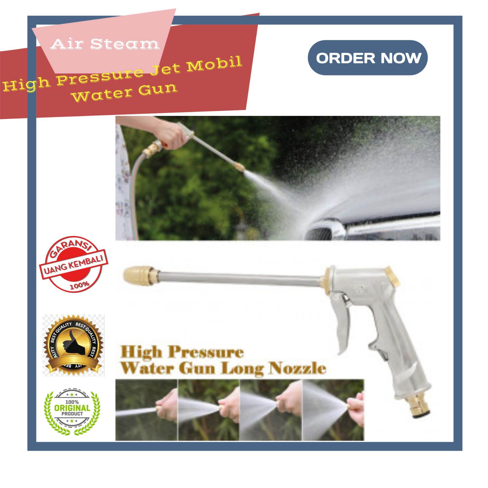 Semprotan Air Steam Cuci High Pressure Jet Mobil Water Gun | Lazada ...