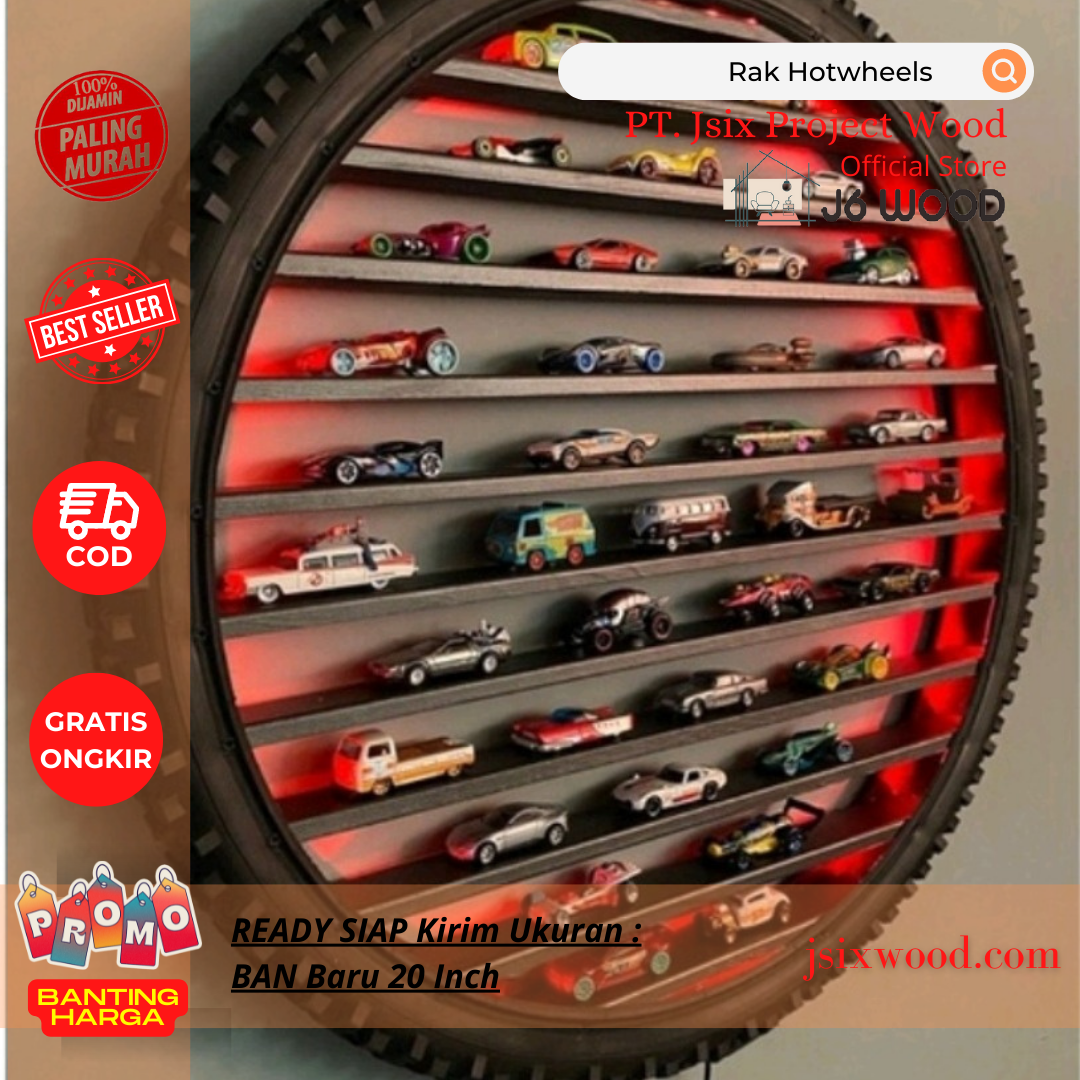 Rak Mainan Hot Wheel Rak Koleksi Mainan Mobil Mobilan Anak Tempel ...