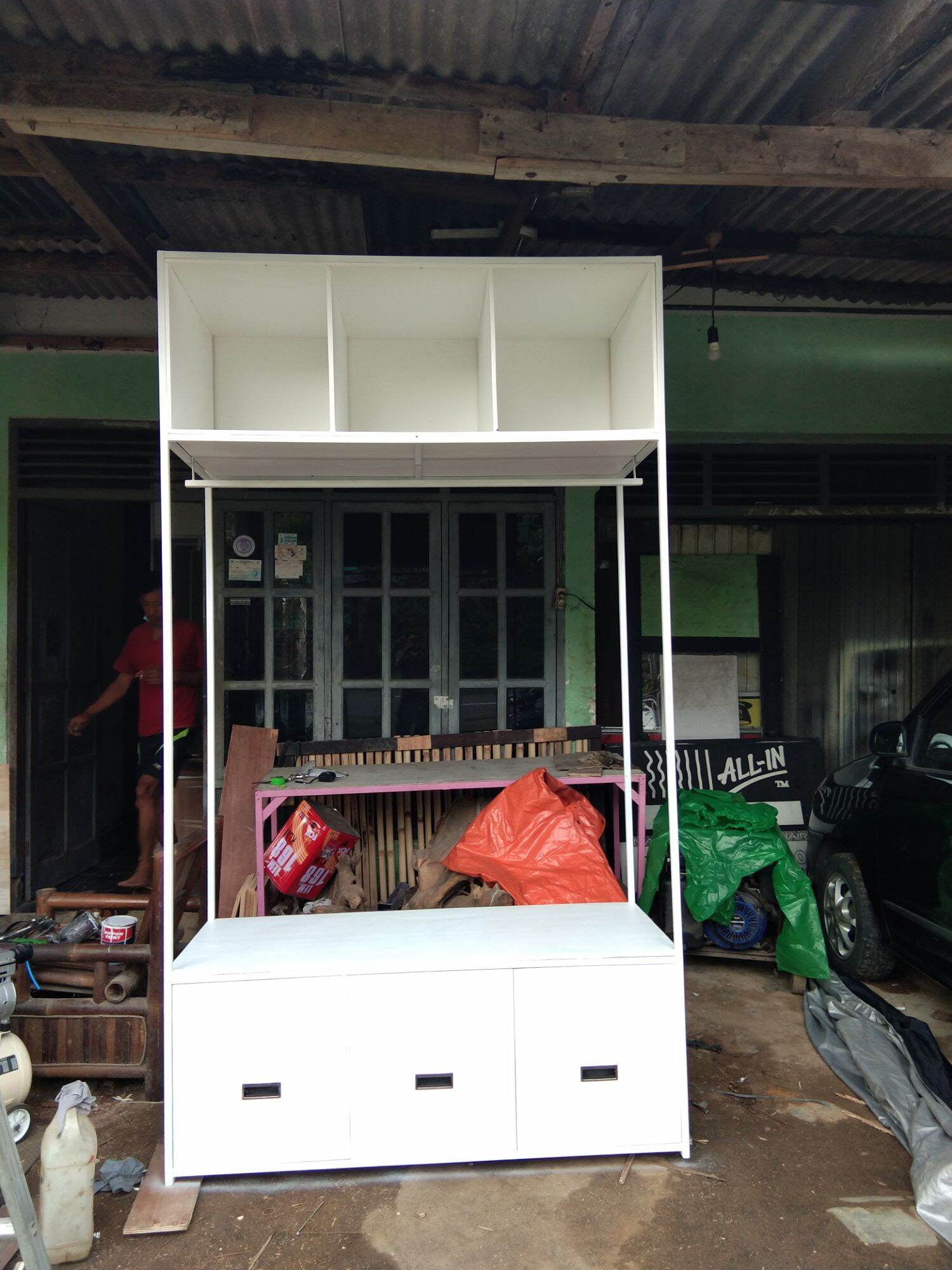 lemari rak besi/walk in closed/wardrop/lemari rak minimalis | Lazada ...