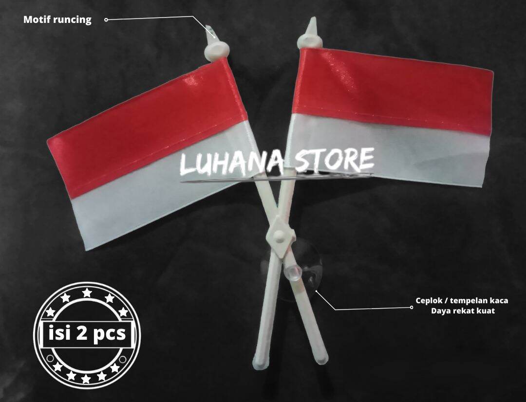 bendera ceplok bendera mini ceplok tempel aksesoris untuk di kaca mobil ...