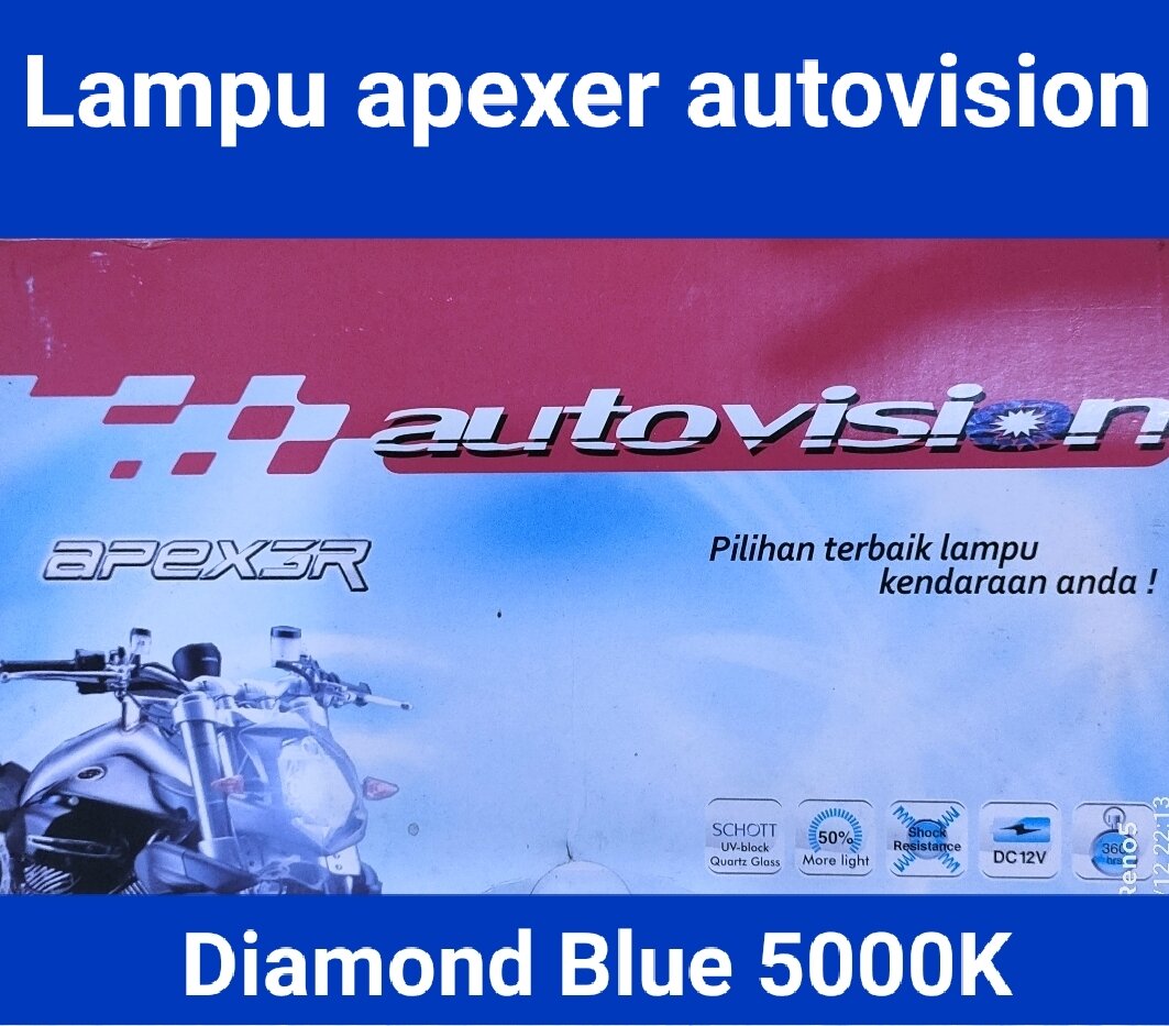 Lampu Halogen Motor Apexer Diamond Blue M5 / P15d25-1 12V 36/36W Autovision | Lazada Indonesia