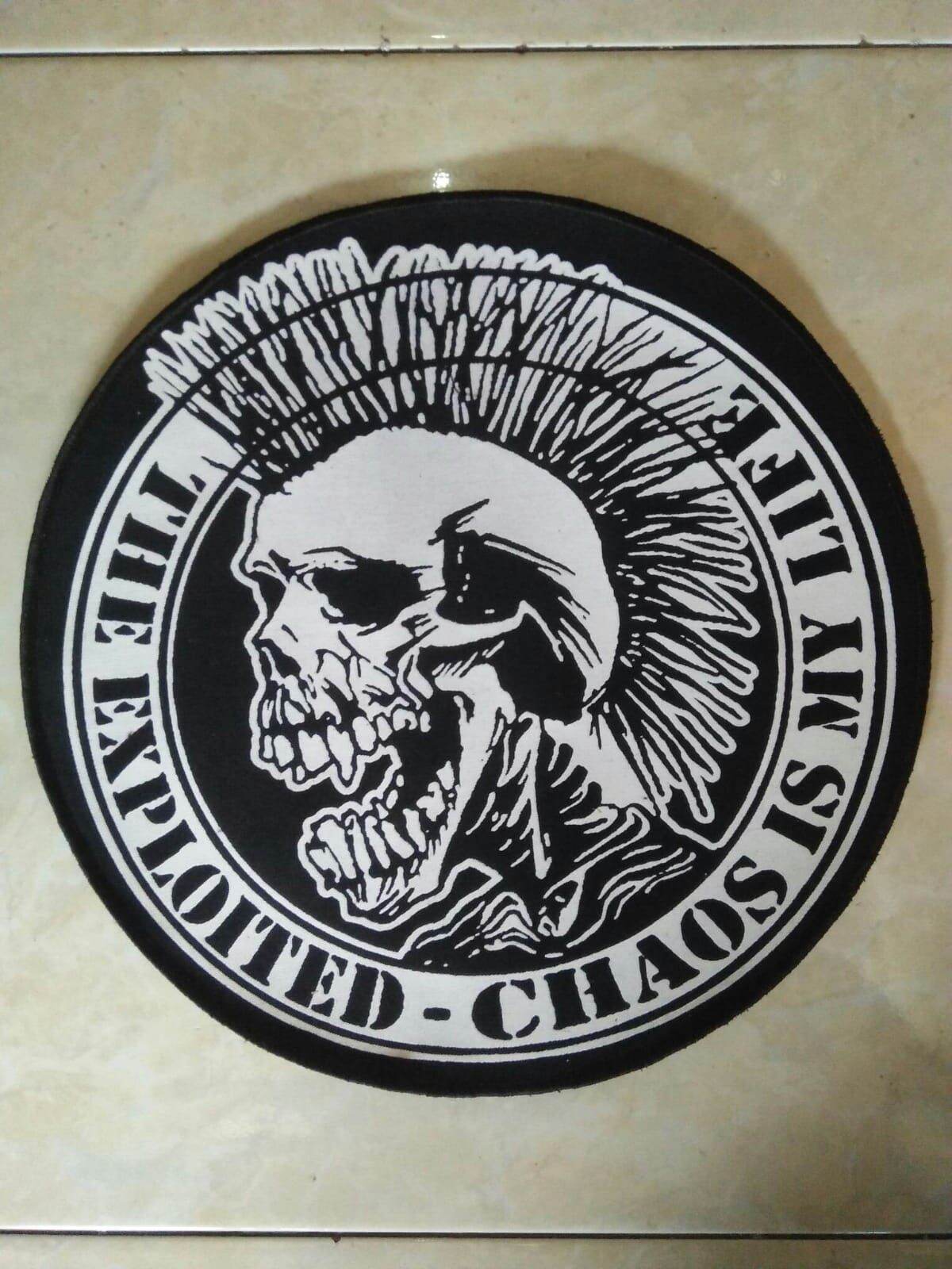 EMBLEM BAND PUNK / EMBLEM BESAR / EMBLEM PUNGGUNG DIAMETER 30 CM ...