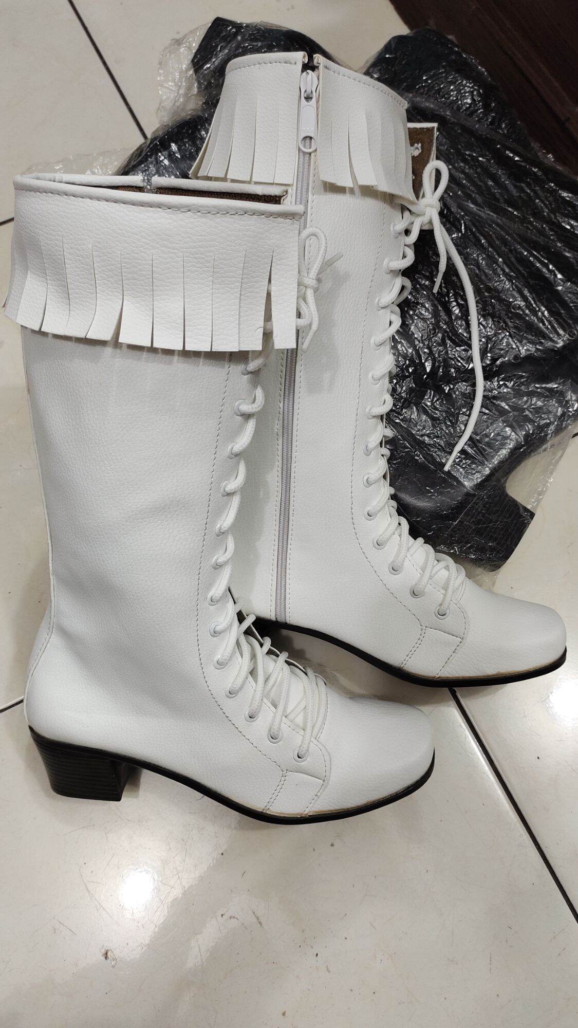 SEPATU BOOT JENGGEL MAYORET WANITA TINGGI | Lazada Indonesia