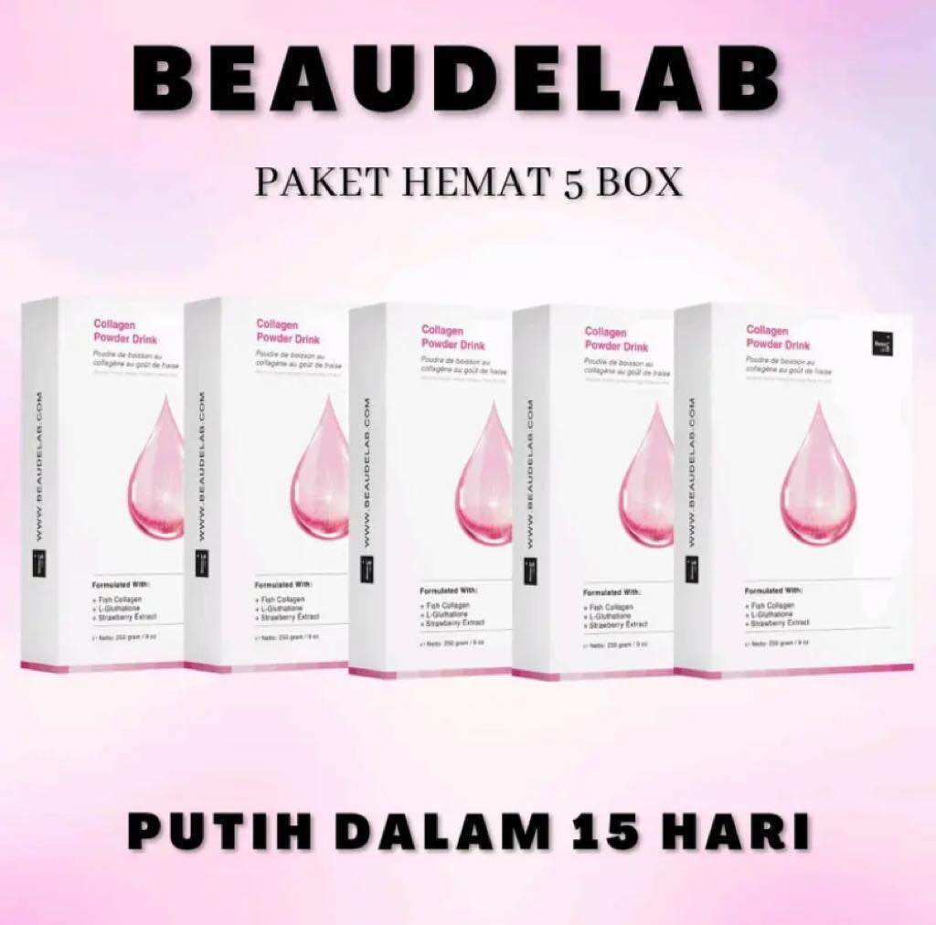 PAKET HEMAT BEAUDELAB COLLAGEN POWDER DRINK | Minuman Kolagen Pemutih ...