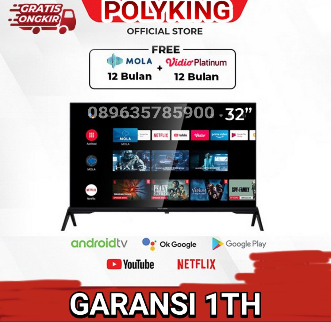 SMART TV ANDROID POLYKING 32 42 INCH SODARA POLYTRON | Lazada Indonesia