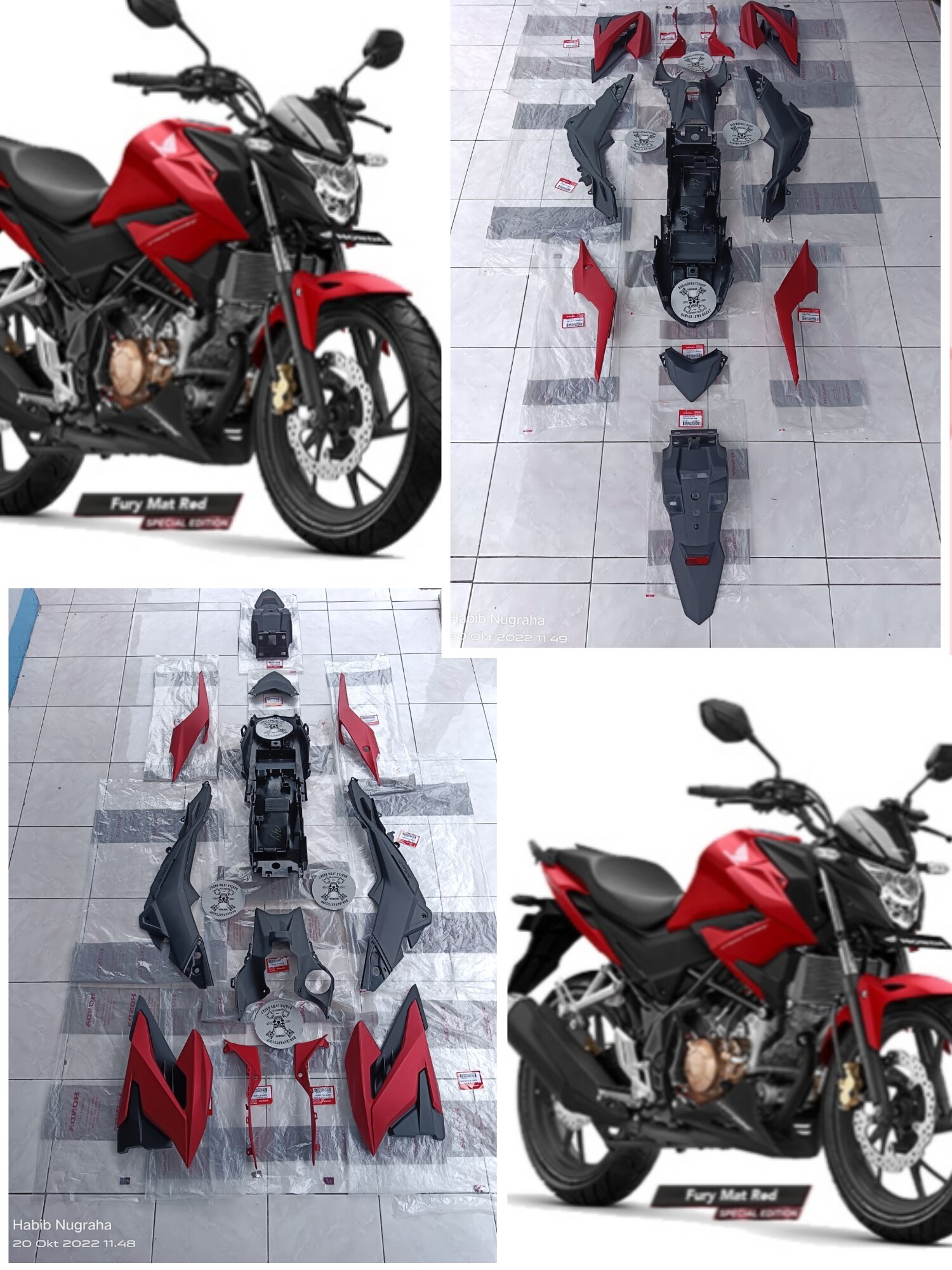 COVER FULL BODY CB150R LED V3 MERAH DOF COVER CB150R LED V3 MERAH DOF ...
