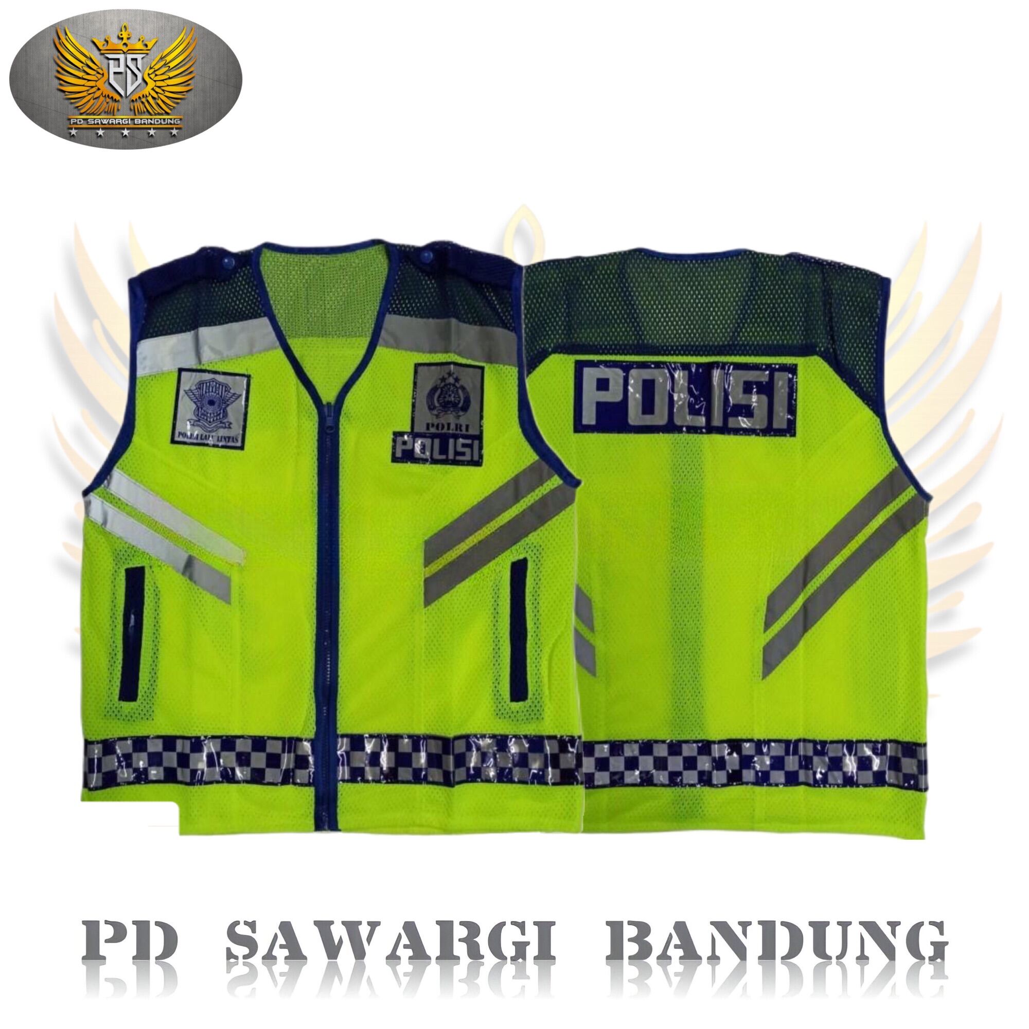 Rompi Polisi // Rompi Patwal Lantas // Rompi Jaring Polisi | Lazada ...