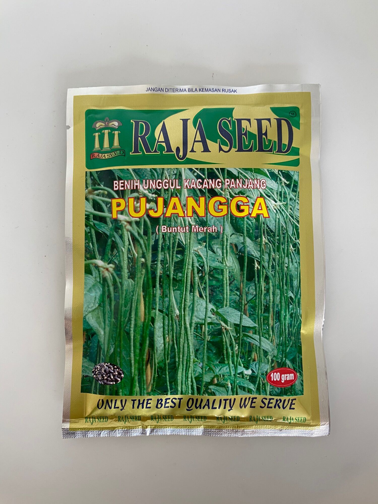 Pujangga 100gr Benih Unggul Kacang Panjang Buntut Merah Raja Seed ...