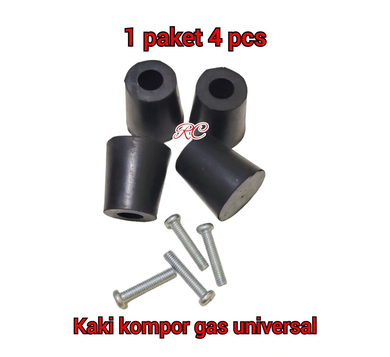 kaki kompor gas universal tinggi 25 mm paket 4 pcs | Lazada Indonesia